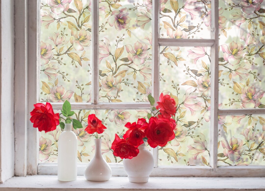 Magnolia Window Film | Self Adhesive Film | Sandblasted Decorative Film ...