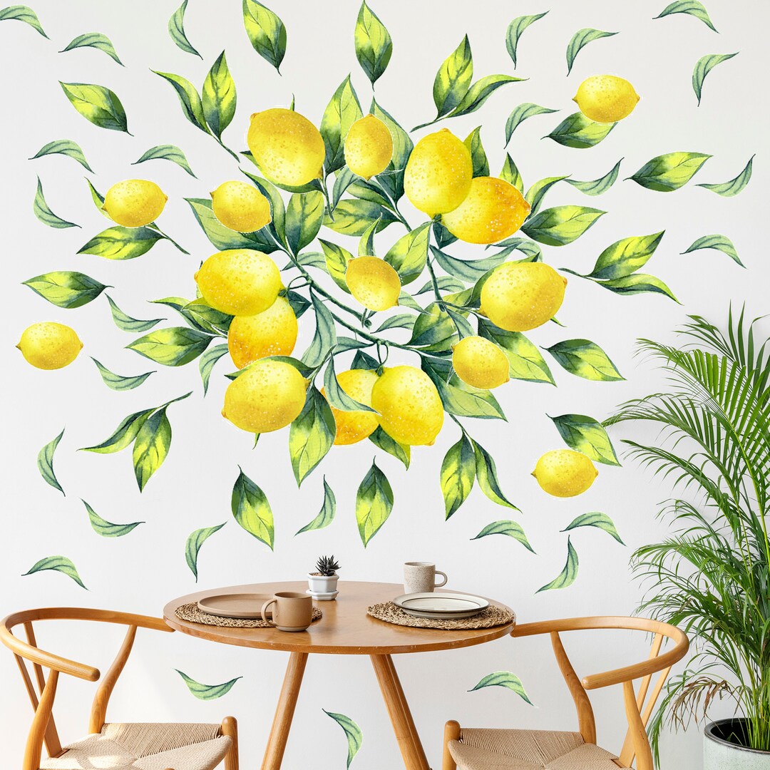 Lemon Stickers | Lemon Decals | Lemon Wall Stickers | Lemon Wall Art ...