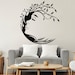Female Face Decal Formed by Branches | Unique Vinyl Sticker | Nature ...