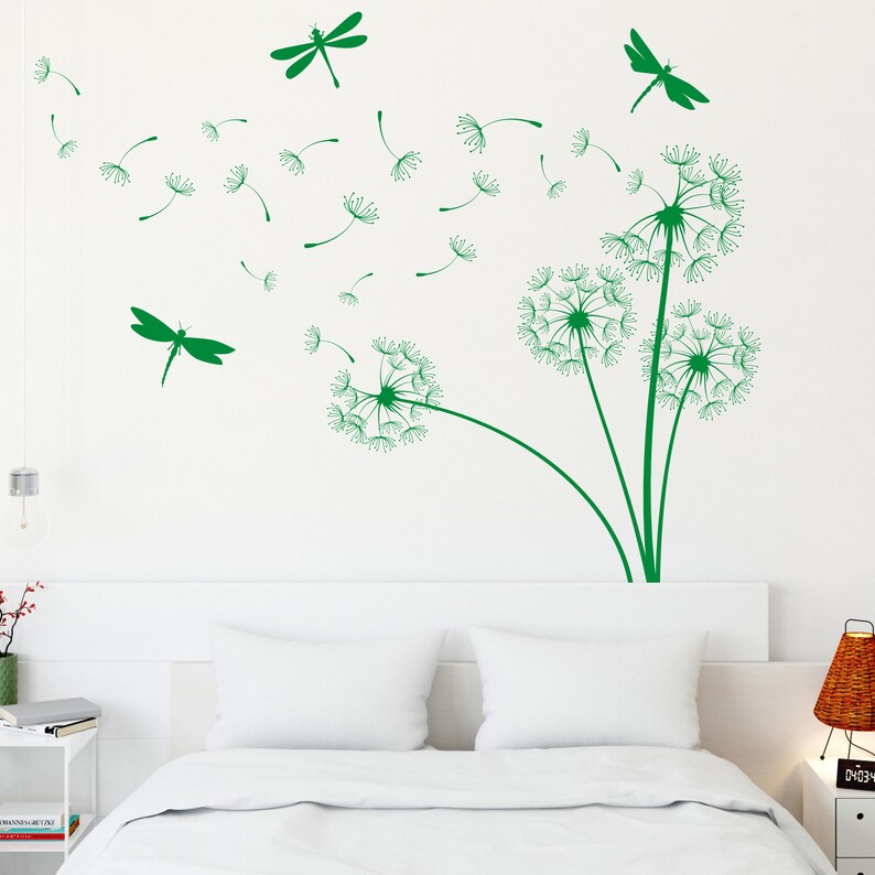 Dandelion Wall Decal | Vinyl Sticker | Self-adhesive | Home Decor ...