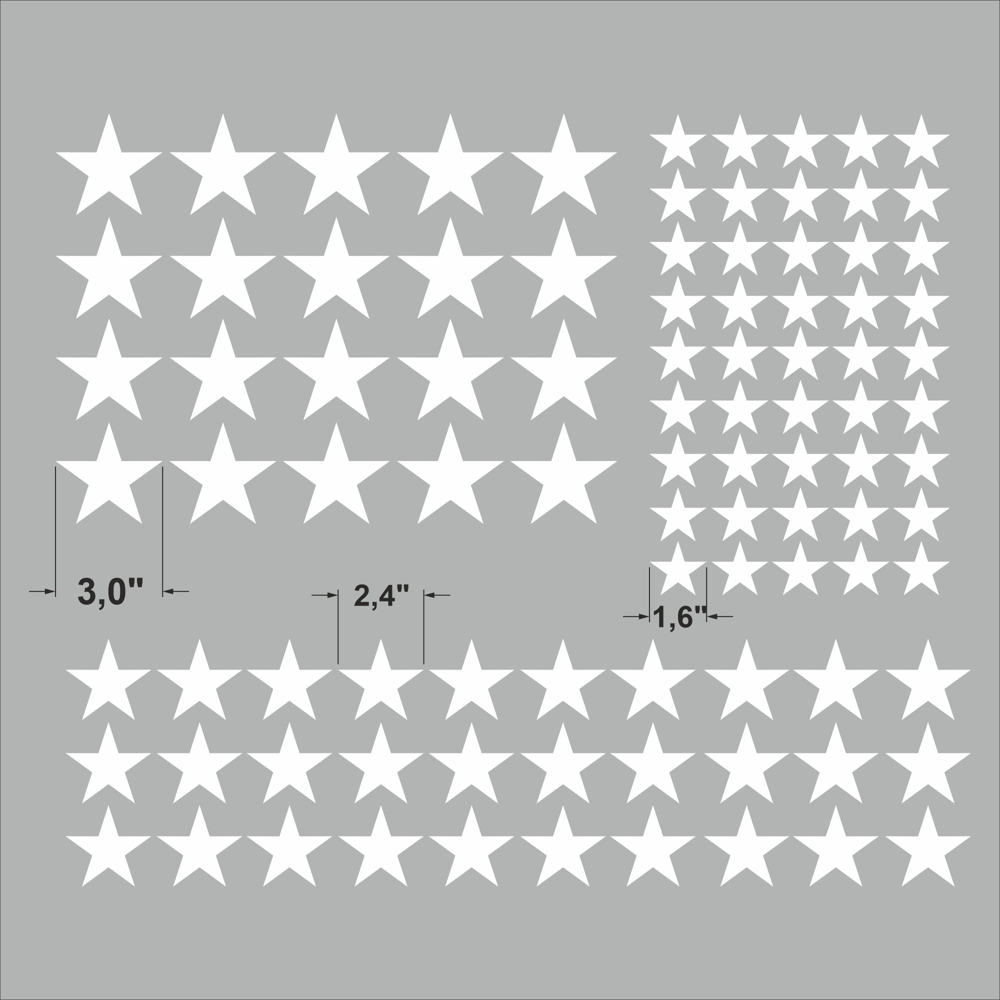 Stars Decal Set of Stars Stickers Starry Sky Decal - Etsy