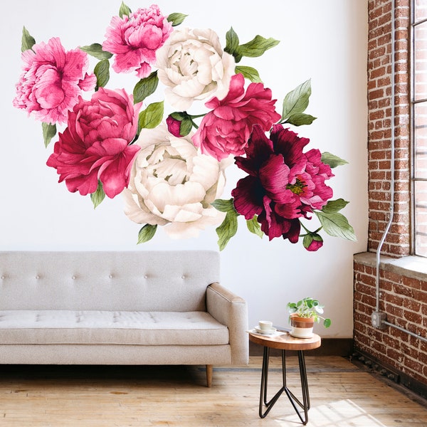 Peony Decal - Etsy