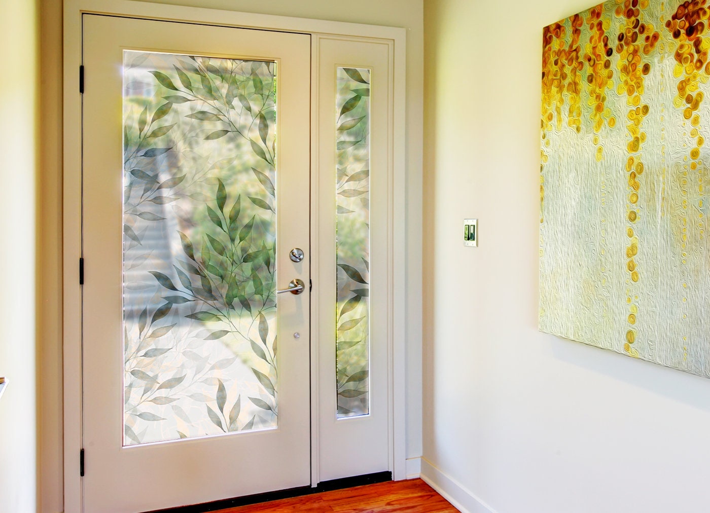 Window Film With Branches | Self Adhesive Film | Sandblasted Decorative ...