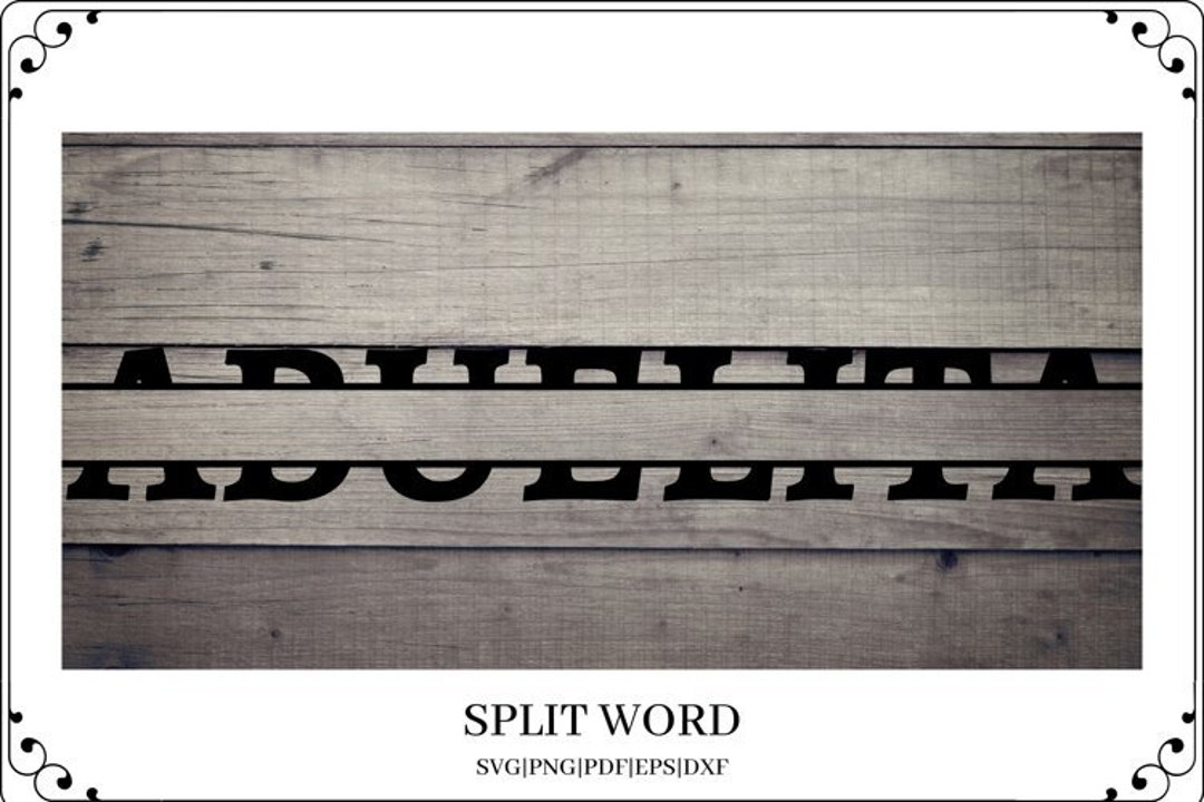 ABUELITA Split Word SVG Cut File for Cricutinstant Download - Etsy