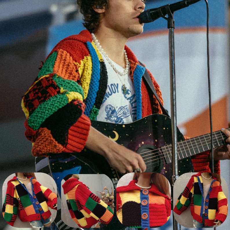 Pdf Pattern Harry Styles Cardigan Crochet Pattern JW Anderson - Etsy México
