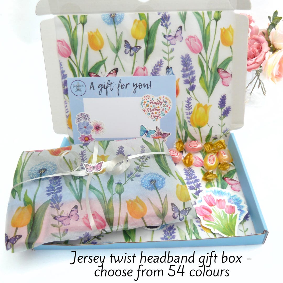 Jersey Twist Headband Mother's Day Gift Box: Soft Stretch Hairbands for ...