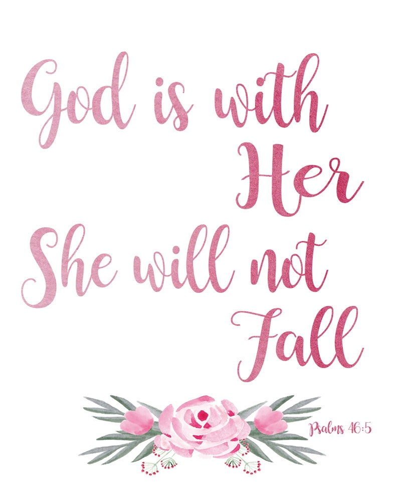 Bible Verse Quote Watercolor Printable Wall Art - Etsy