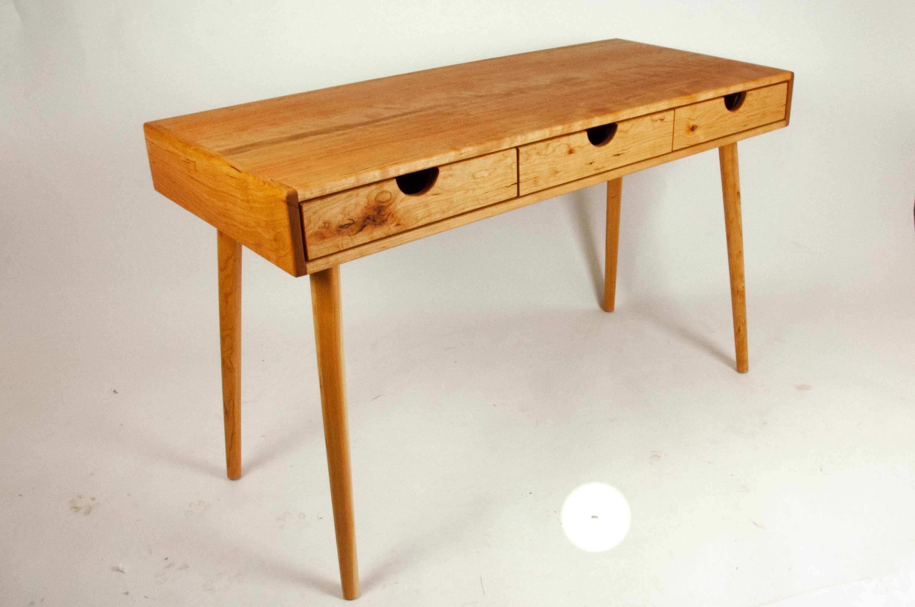 Mid-century Modern Cherry Wood Office Desk | Etsy