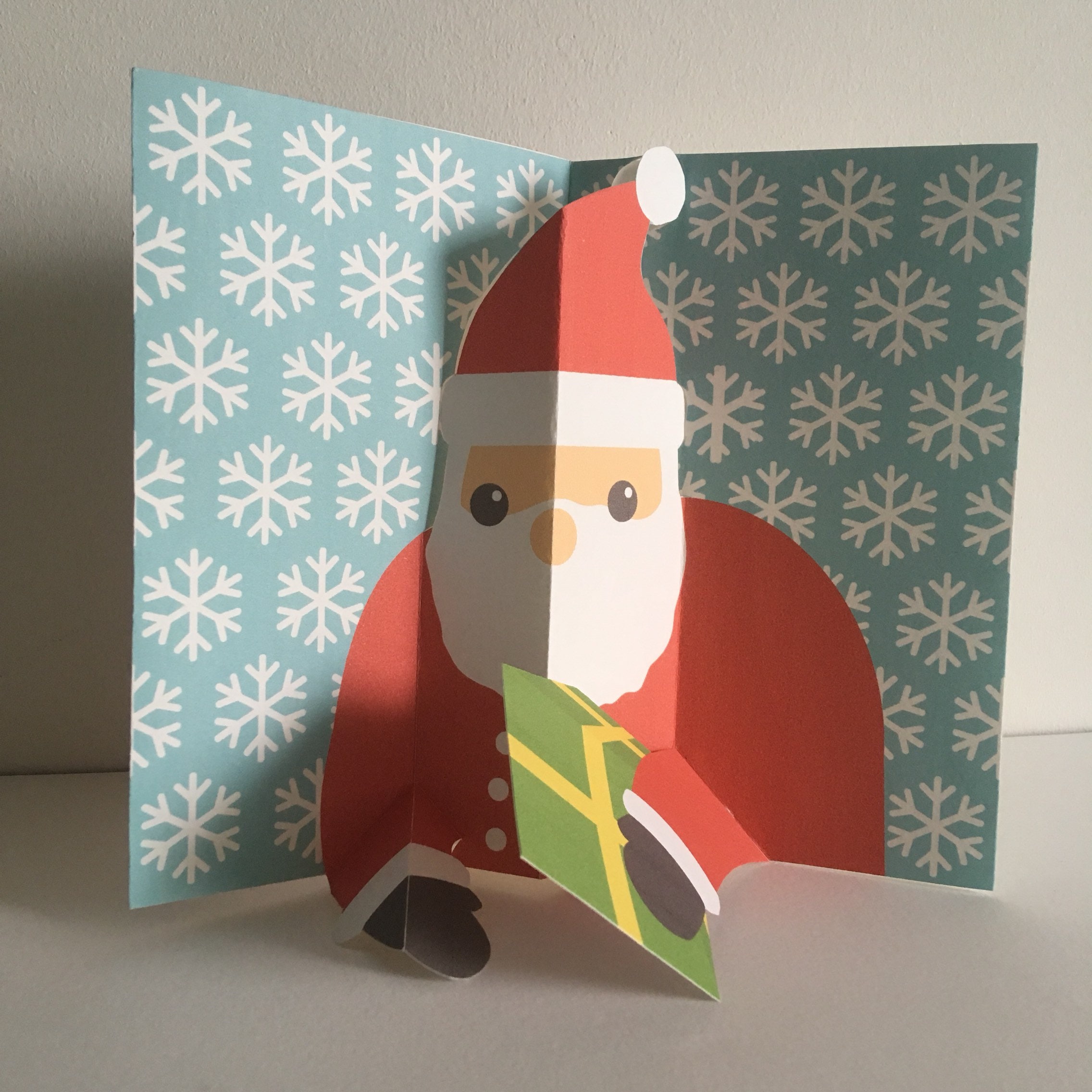 Pop up 3D Santa Christmas Greetings Card Popup Winter Present - Etsy UK