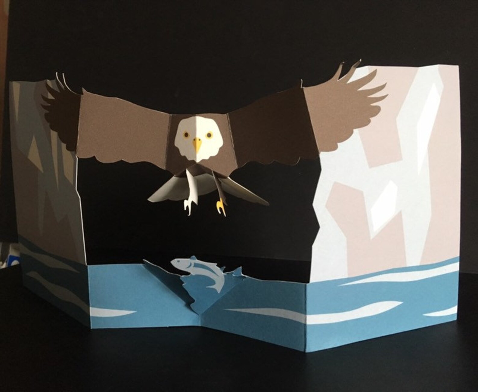 Pop up 3D Bald Eagle Birthday Greeting Card Popup USA America - Etsy UK