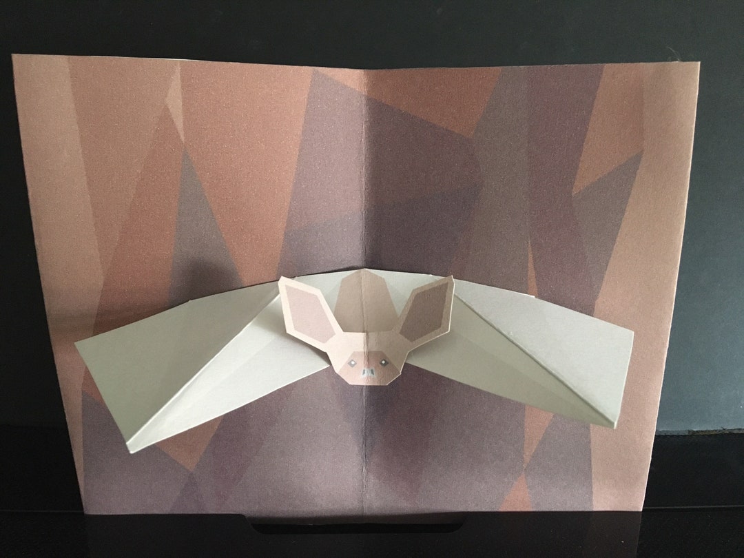Pop up Bats Greetings Card! Popup 3D Birthday Halloween Card - Etsy