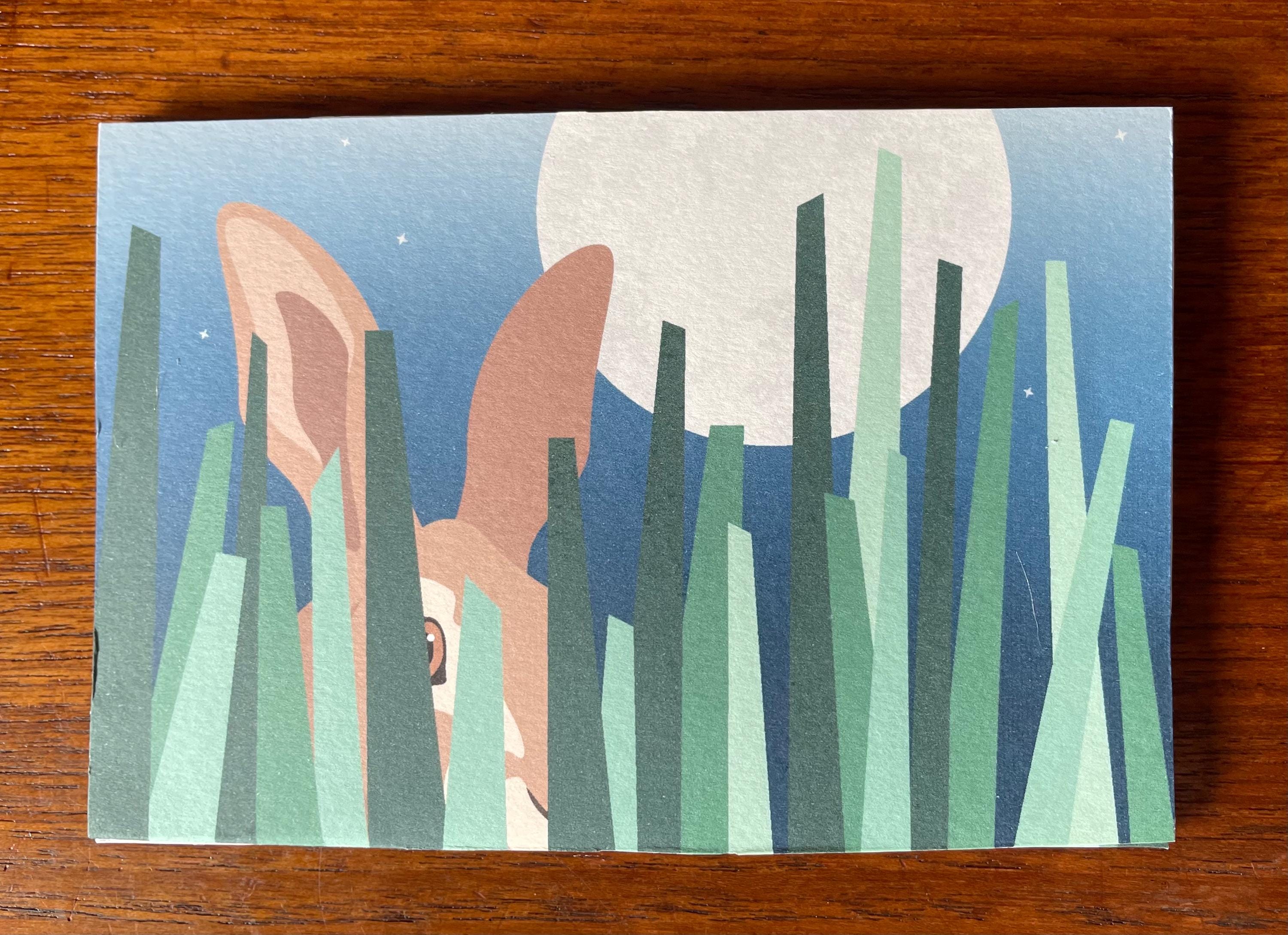 Pop up Hare at Night - Handmade 3D Christmas Greetings Card - Etsy UK