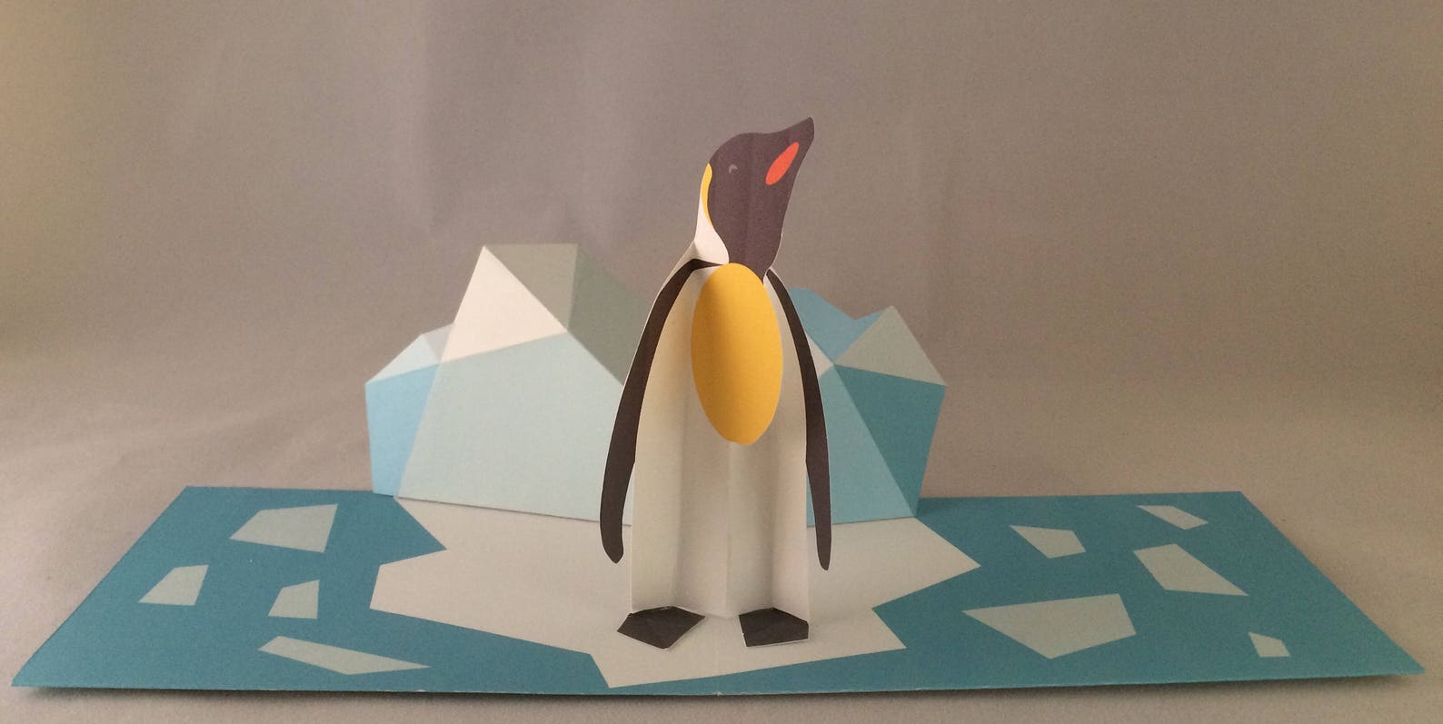 Pop up Penguin Arctic Greetings Card! Popup Christmas Winter Snow Card ...
