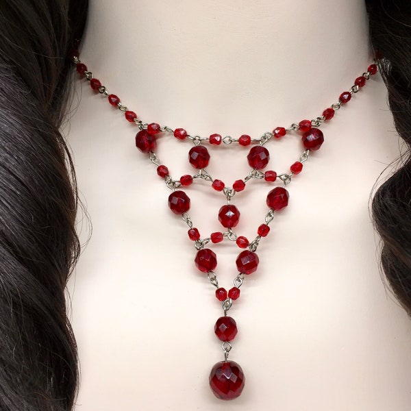 Red Statement - Etsy