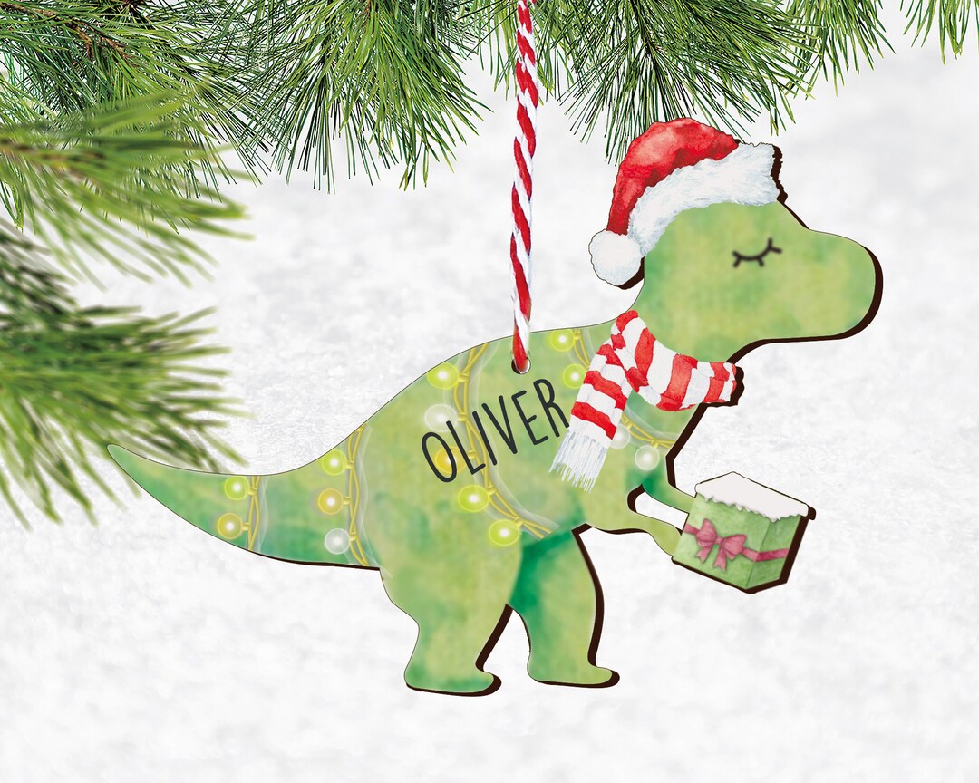 Dinosaur Tree Decoration for Kids, T-rex Ornament, Dinosaurs Ornament ...