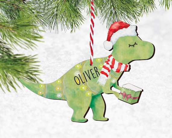 Dinosaur Tree Decoration for Kids T-rex Ornament | Etsy