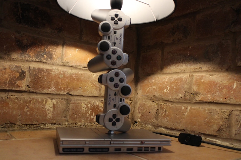 Playstation Two Slim Silver PS2 Retro Gaming Desk Lamp - Etsy