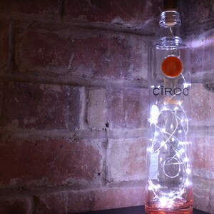 Ciroc Mango Vodka Bottle Lamp 20 LED Lights Upcycled Man Cave Bar Gifts ...