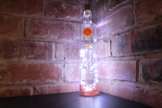 Ciroc Mango Vodka Bottle Lamp 20 LED Lights Upcycled Man | Etsy