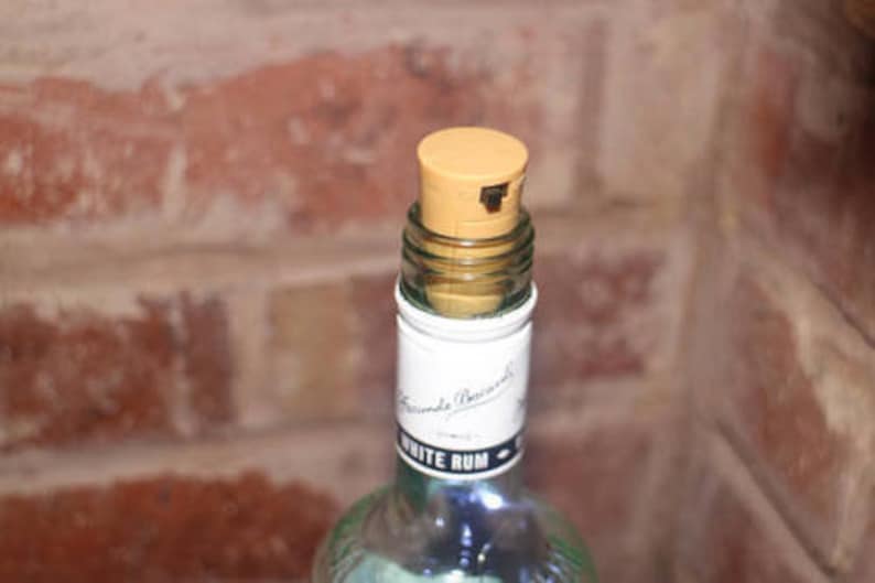 Bacardi Rum Liquor Bottle Lamp 20 LED Lights Upcycled Man - Etsy UK