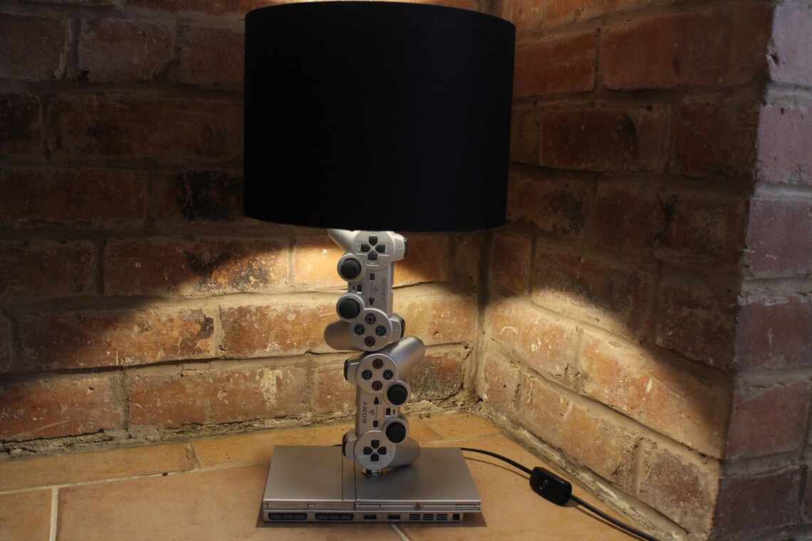 Playstation Two Slim Silver PS2 Retro Gaming Desk Lamp - Etsy