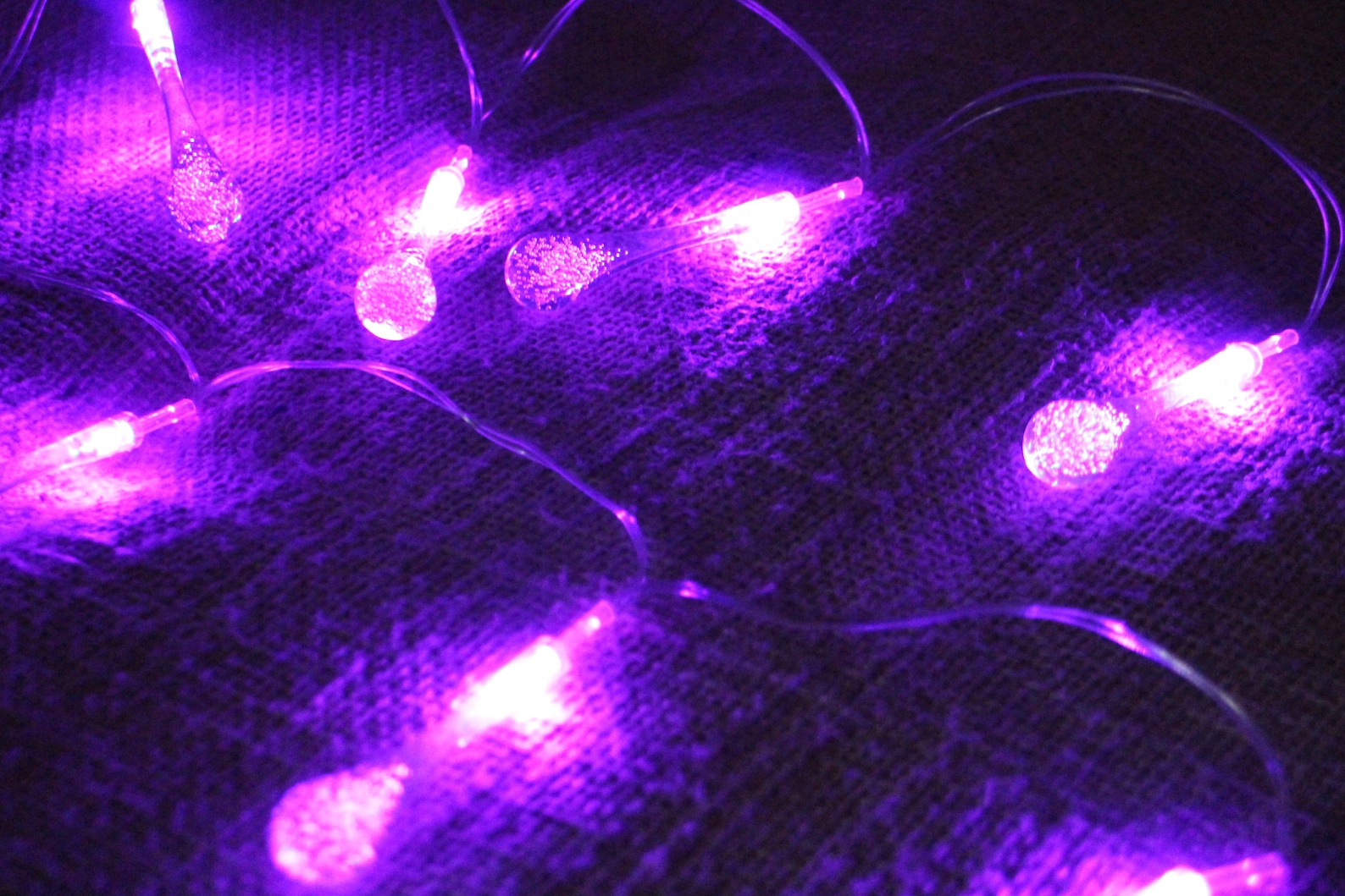 Purple Icicle Lights Fun Fairy Lights Battery Powered Ideal | Etsy