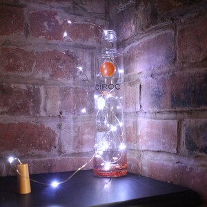 Ciroc Mango Vodka Bottle Lamp 20 LED Lights Upcycled Man Cave Bar Gifts ...