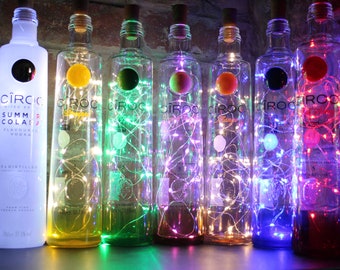 Absolut Vodka Bottle Lamp 20 LED Lights Upcycled - Etsy UK