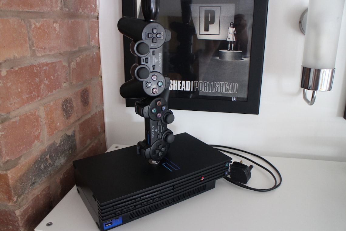 Playstation Two Black PS2 Retro Gaming Desk Lamp Geek Chic | Etsy