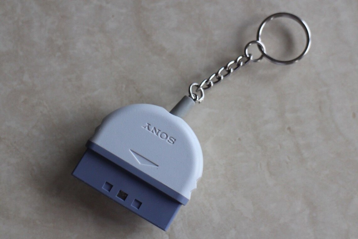 Playstation One Retro Gamer Keyring Great Valentines Gift | Etsy UK