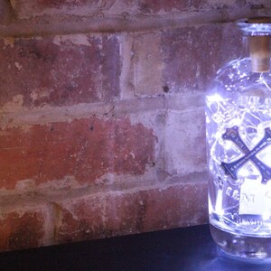 Bumbu Banana Rum Liquor Bottle Lamp- 20 LED Lights - Upcycled - Etsy
