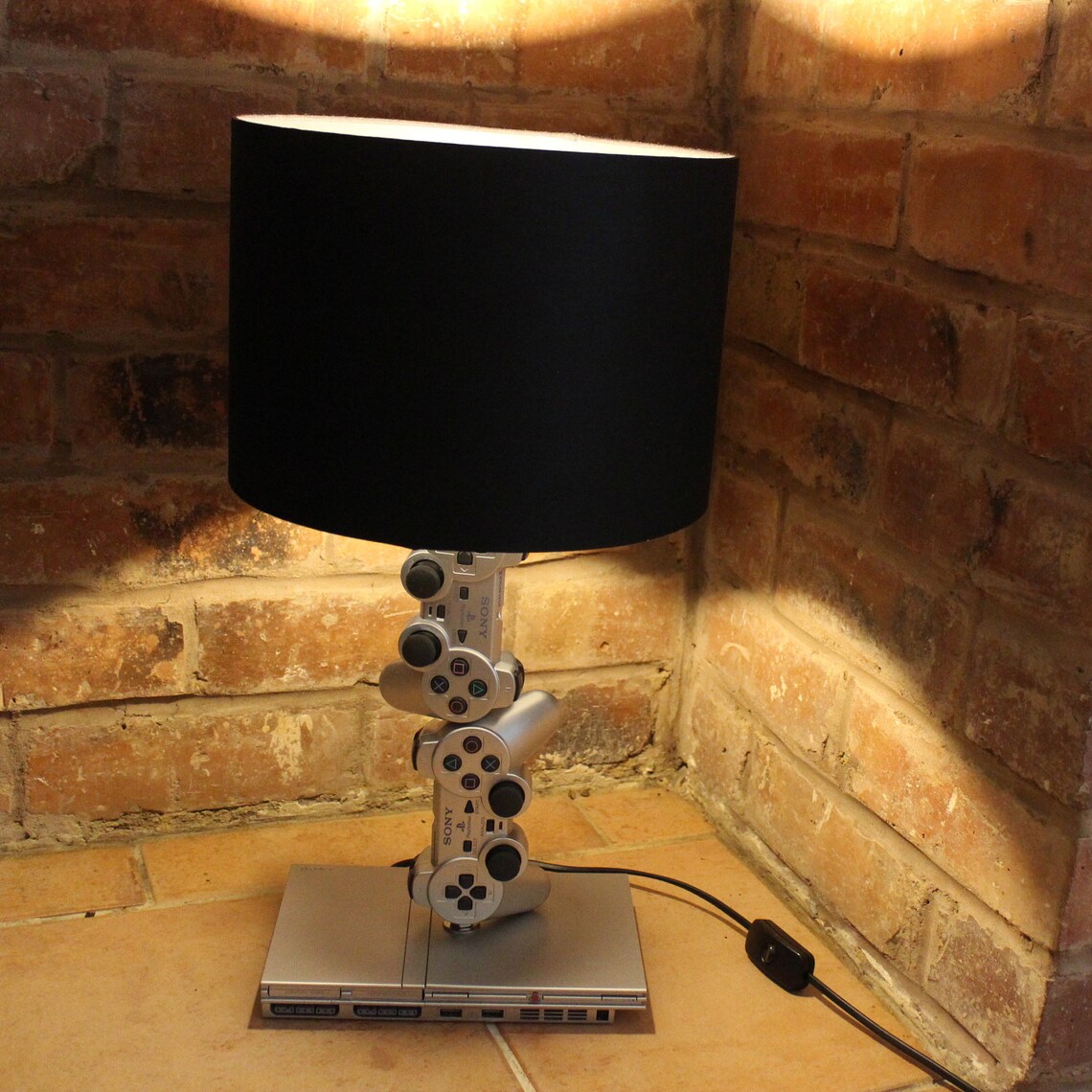 Playstation Two Slim Silver PS2 Retro Gaming Desk Lamp Ultimate Nerd ...