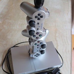 Playstation Two Slim Silver PS2 Retro Gaming Desk Lamp Ultimate Nerd ...