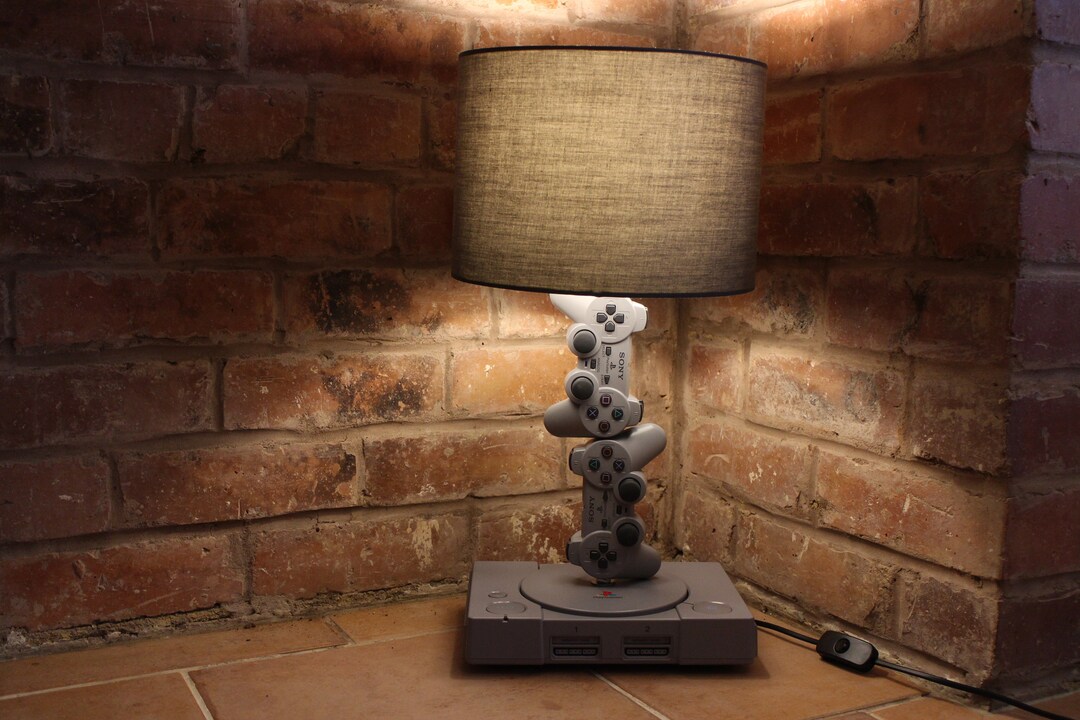 Playstation 1 PS1 Retro Gamer Desk Lamp Playstation Grey Shade - Etsy