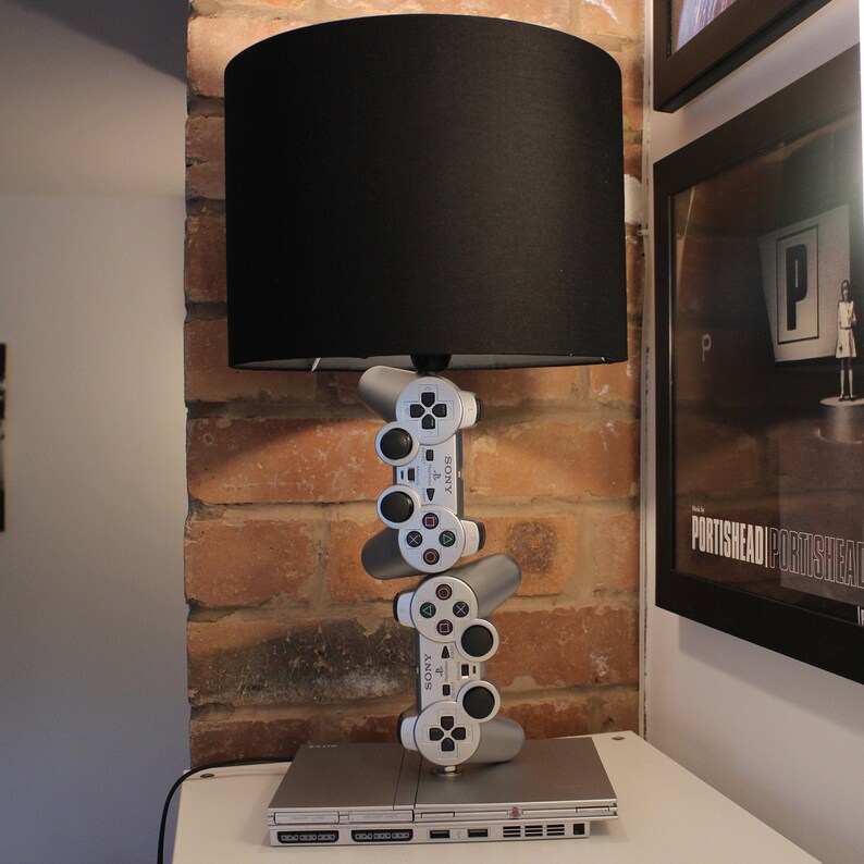 Playstation Two Slim Silver PS2 Retro Gaming Desk Lamp - Etsy