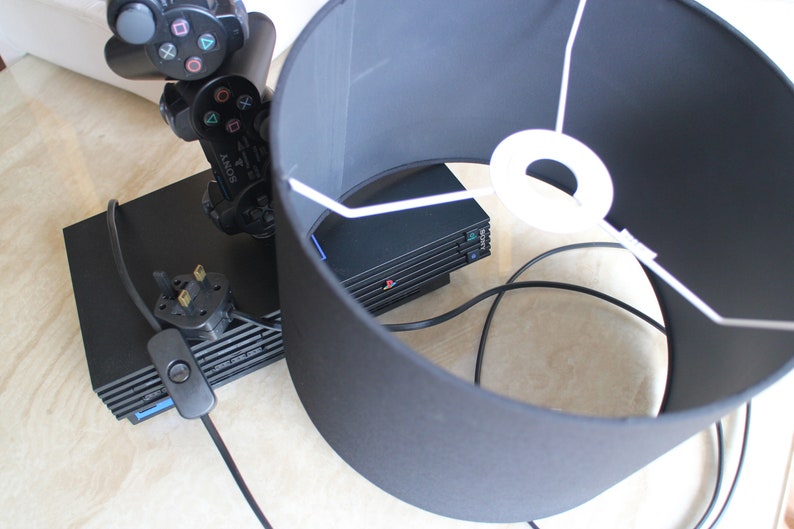 Playstation Two Black PS2 Retro Gaming Desk Lamp Geek Chic | Etsy