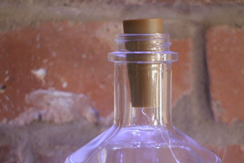 Dark Matter Rum Liquor Bottle Lamp 20 LED Lights Upcycled - Etsy