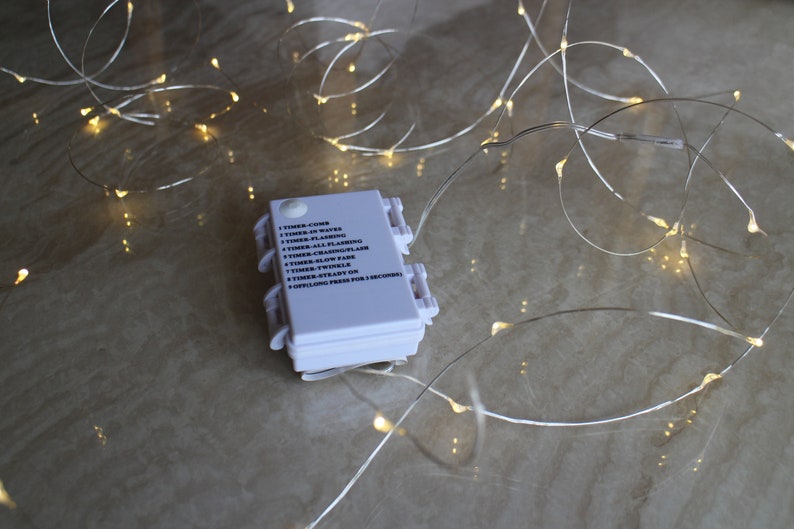 50 Led Light string Fun Fairy Lights Battery Powered | Etsy