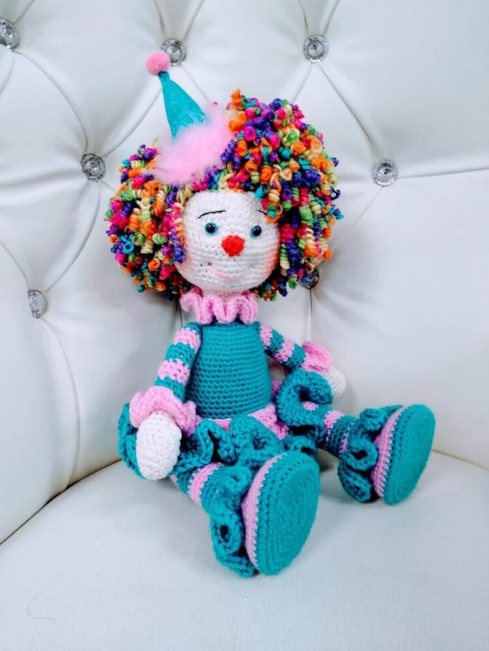 Ruffles the Clown Doll Pattern - Etsy