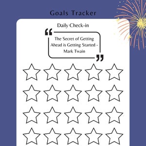 BUNDLE: Printable Goals Tracker Journal, Digital Goals Tracker, Goals ...