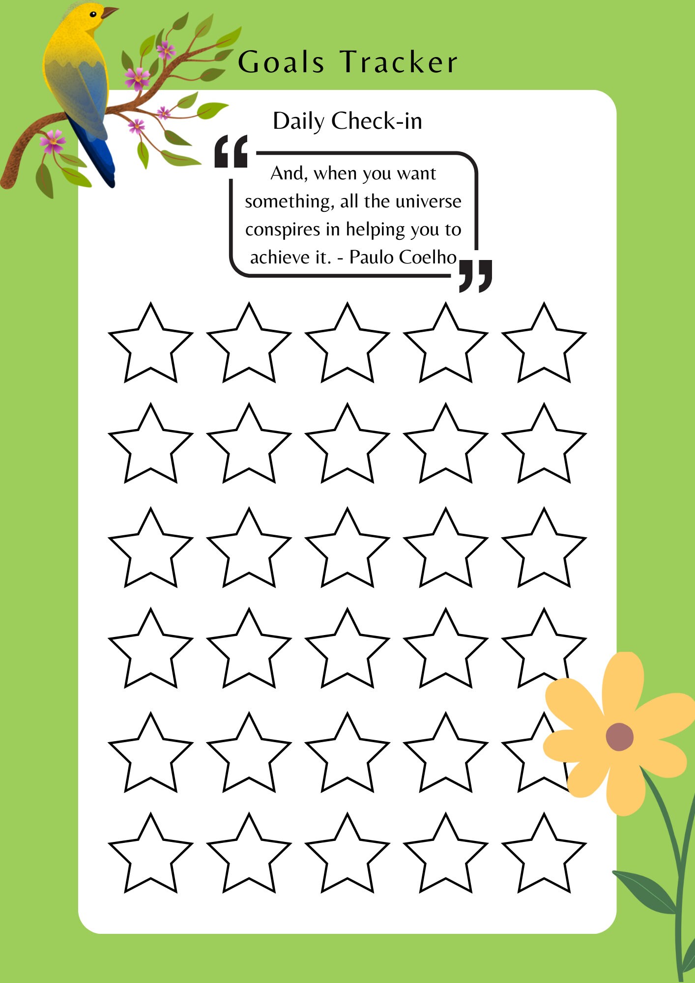 BUNDLE: Printable Goals Tracker Journal, Digital Goals Tracker, Goals ...