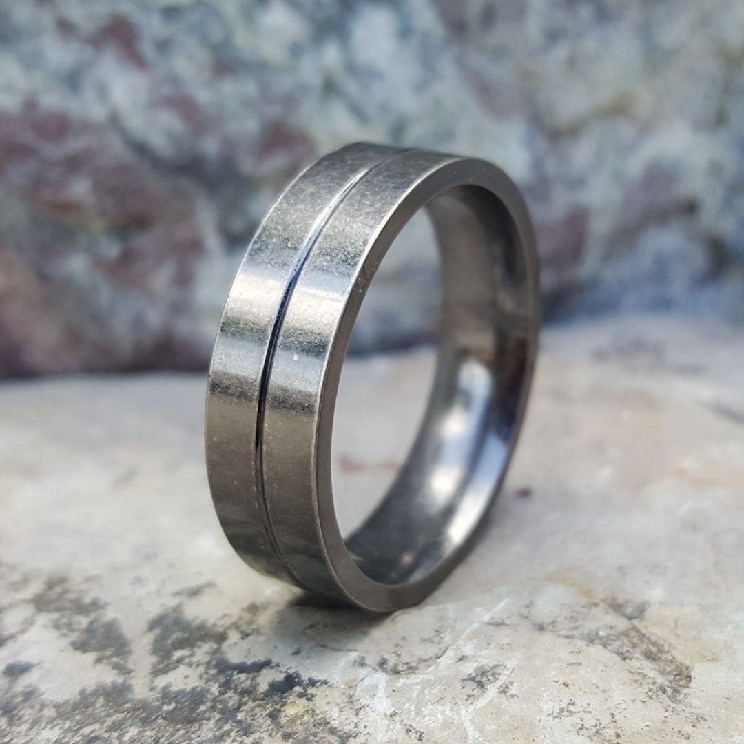 Alex Stainless Steel Men Ring Unisex. Vintage Look. Silver Steel. Punk ...