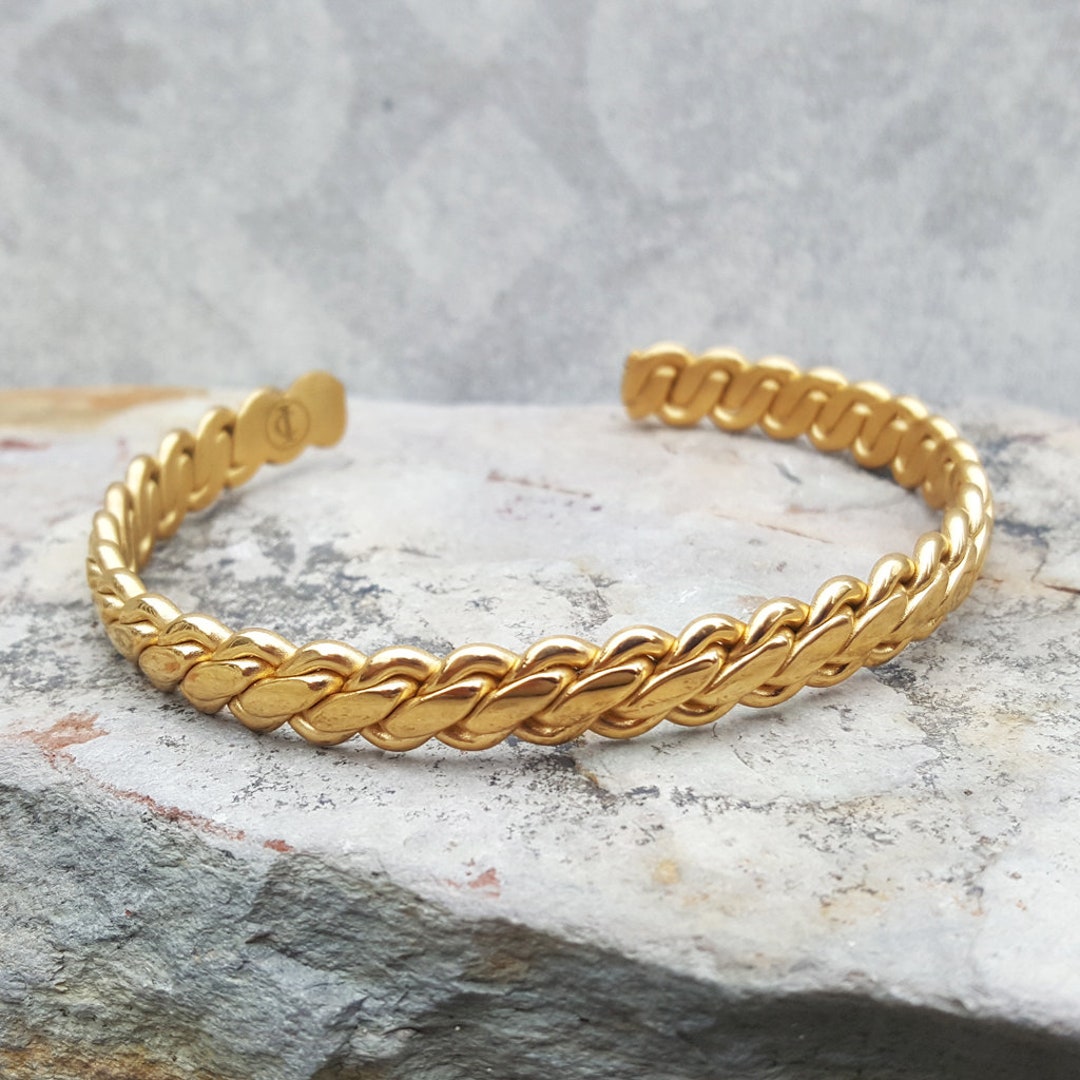Gold Bangle. Bracelet for Man. Man Bracelet. Gold Bracelet ...