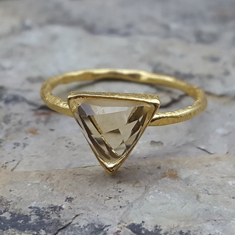 Triangle Ring - Etsy UK