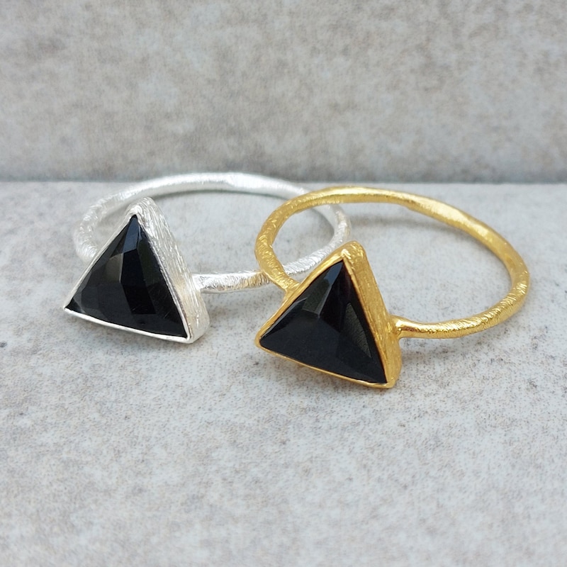 Triangle Ring - Etsy UK