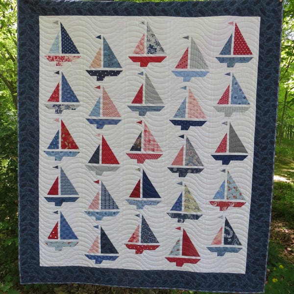 Nautical Quilt - Etsy