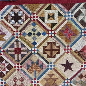 Civil War Sampler Reproduction Historical Quilt - Etsy