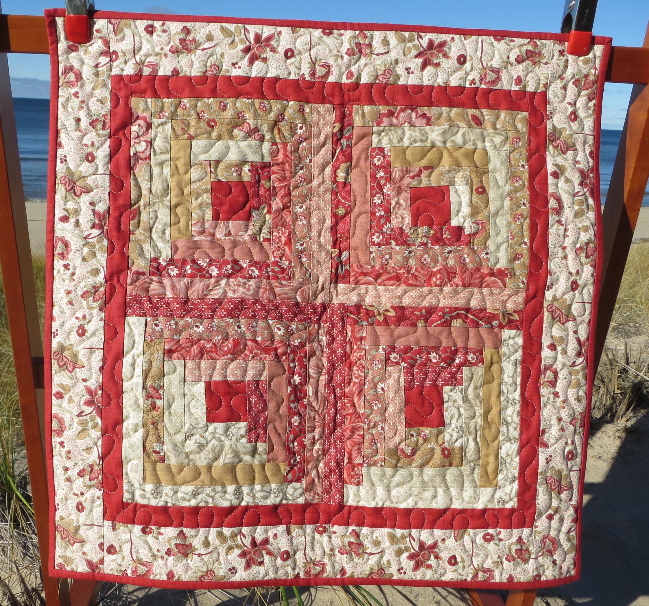 Little Log Cabin Miniature Quilt - Etsy