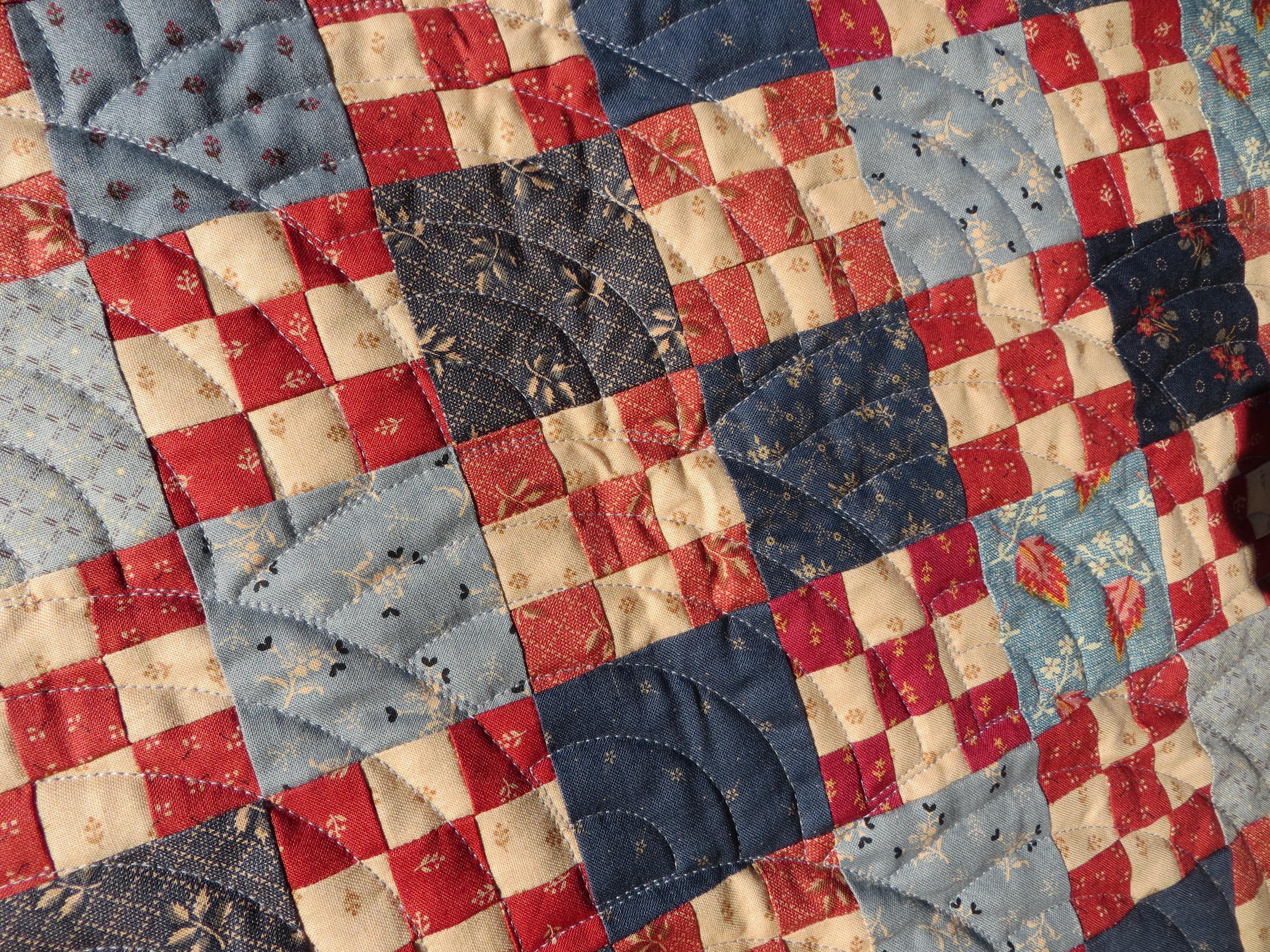 Nine Patch Chain Reproduction Accent Quilt - Etsy