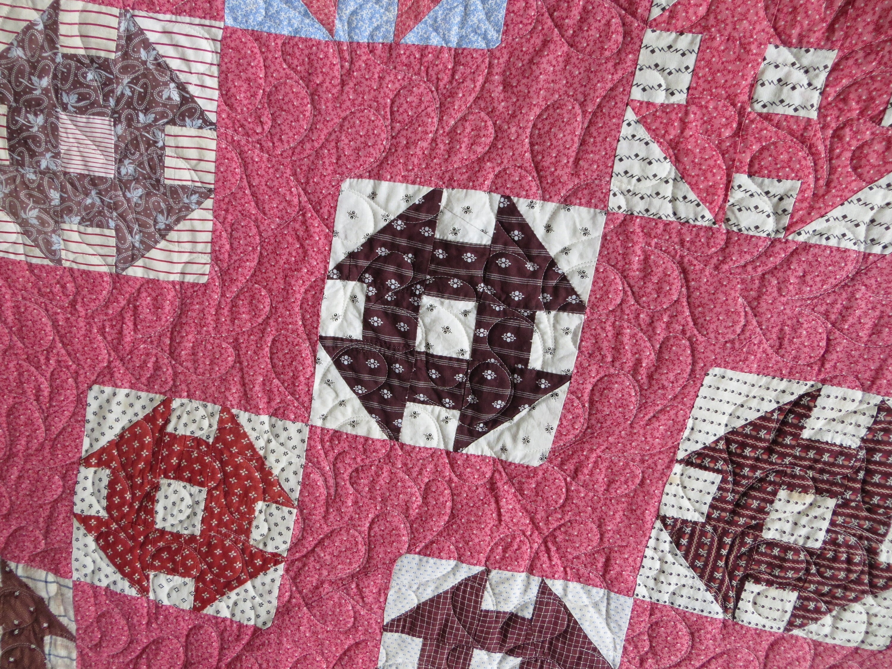 Antique Churn Dash Quilt Top Completed and Quilted - Etsy